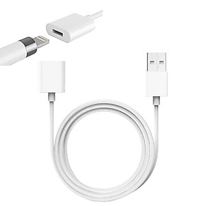 Design for Apple Pencil Charger,Apple Pencil Adapter 1FT/1Pack, iPencil Charger Fast Charging Compatible with Apple Pencil 1st Generation,USB A Male to Lightning Female