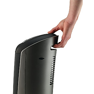 Lasko Oscillating Ceramic Tower Space Heater for Home with Adjustable Thermostat, Timer and Remote Control, 22.5 Inches, Grey/Black, 1500W, 751320