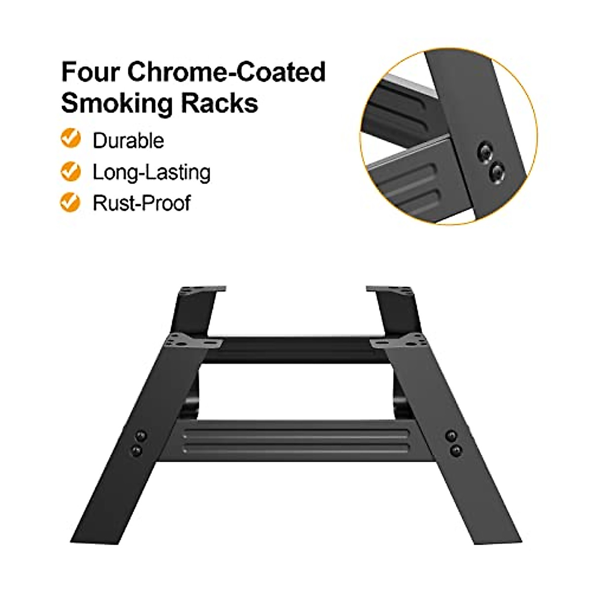Electric Smoker Stand for Masterbuilt 30" Electric Digital Electric Smokers,MB20101114 Universal Leg Extension Kit Accessories for Masterbuilt 30Inch,Black