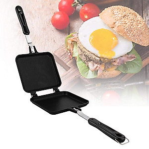 Double-Sided Frying Pan, Double-Sided Grill Pan,Non-stick Frying Pan, Waffle Maker for Cake Toast Sandwich, Snack Griddle Pan for Breakfast