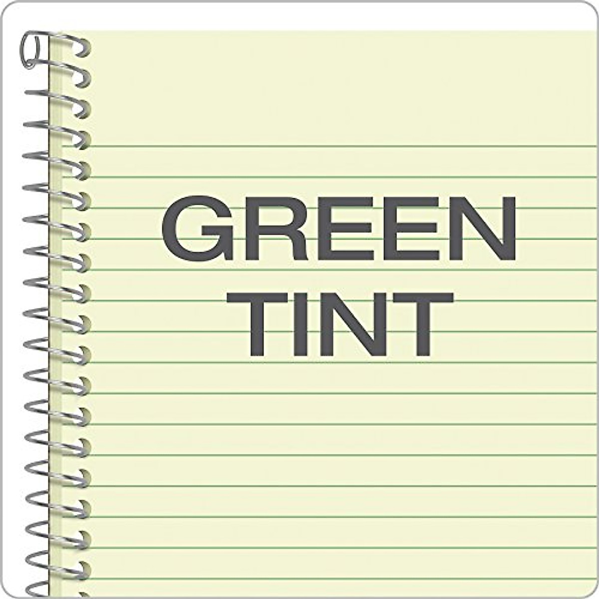 Oxford 1-Subject Kraft Notebook, 5" x 8", Narrow Rule, Kraft Cover, Green Tint Paper, 80 Sheets (25-401R)