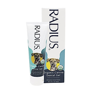 RADIUS USDA Organic Canine Pet Toothpaste 1 Unit, 3 oz, Non Toxic Toothpaste for Dogs, Designed to Clean Teeth and Help Prevent Tartar and Remove Plaque, Xylitol Free