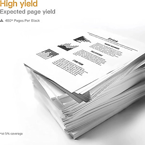 E-Z Ink (TM Remanufactured Ink Cartridge Replacement for HP 61XL 61 XL High Yield for HP Envy 4500 4502 5530 DeskJet 2512 1512 2542 2540 2544 3052a 1055 2548 OfficeJet 4630 Printer (2 Black,2Pack)