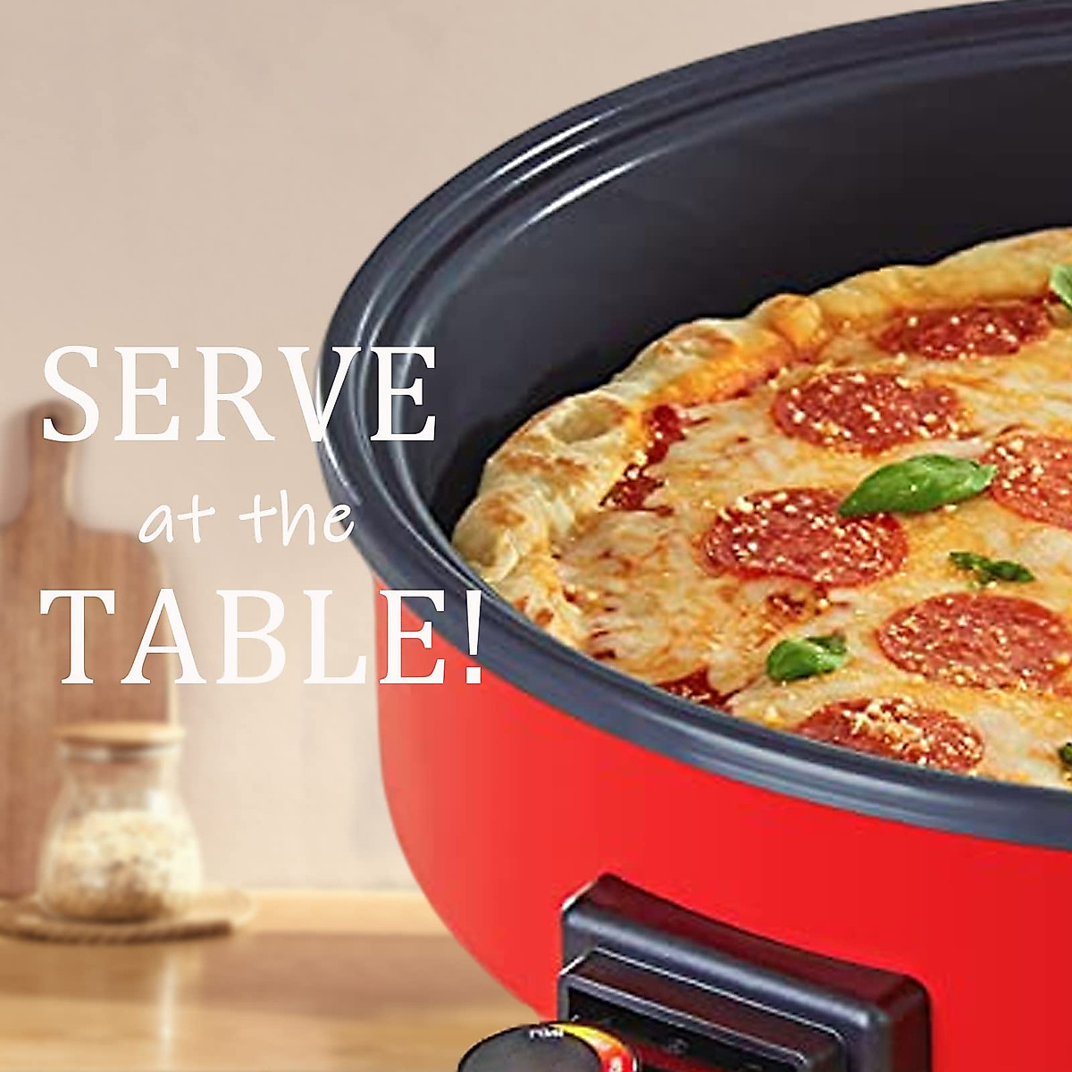 14" Family-Sized Nonstick Electric Skillet - Serves 4 to 6 People (5Qt.)