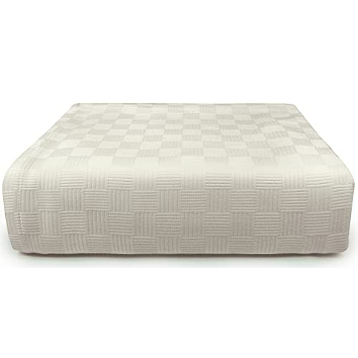 Maura All Season Bamboo Cotton Decorative Thermal Bed Blankets, Classic Basket Wave Breathable, Super Soft, Cozy Blanket and Perfect for Layering Any Bed. King Large Size 108”x 90”