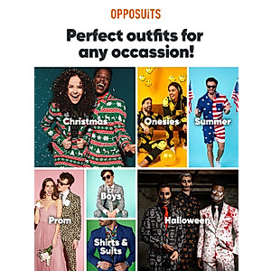 OppoSuits Men's Summer Red Devil, 42