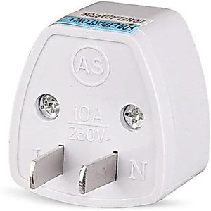 ANRANK 2 Pack UAE25010AK High Performance Universal UK/EU/AU to US Adapter Travel Power Plug Adapter Converters