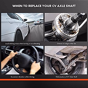 A-Premium Axle Shaft Assembly Compatible with Volvo C70 2001-2007, S70 2000, V70 2000, Automatic Transmission, Front Right Passenger Side, Replace# 1700-206326