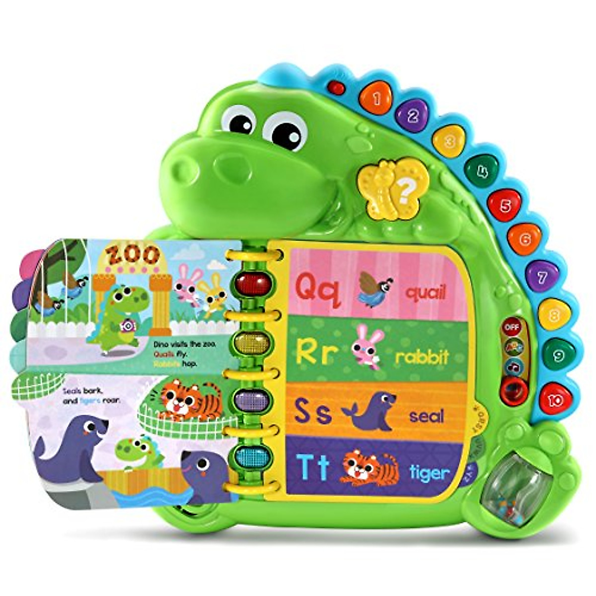 LeapFrog Dino's Delightful Day Alphabet Book, Green