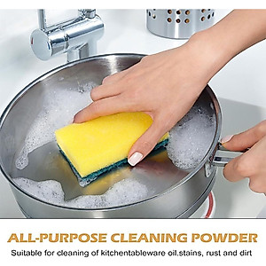 Powerful Kitchen All-Purpose Powder Cleaner,Household Multifunctional Strong Cleaning Agent,Kitchen Foam Cleaner,Stubborn Stains Cleaner,Foam Rust Remover Kitchen All-Purpose Cleaning Powder (1Pcs)