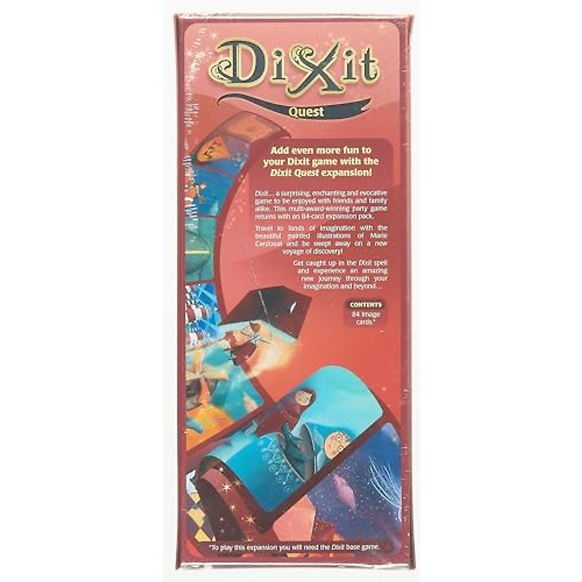 Dixit Quest Board Game - Expand Your Imagination with 84 New Cards! Creative Storytelling Game, Fun Family Game for Kids & Adults, Ages 8+, 3-6 Players, 30 Minute Playtime, Made by Libellud