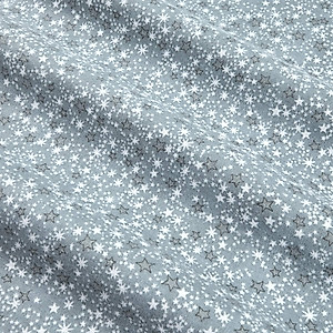 Comfy Flannel Stars Grey, Fabric by the Yard