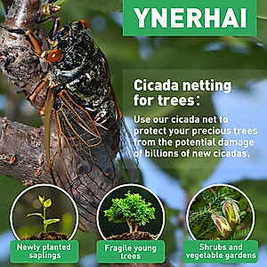 10 * 50FT Garden Mesh Netting Barrier, Ultra Fine Plant Netting for Garden Protection, Garden Net Fruit Tree Netting for Vegetable Blueberry Bushes Plant Row Cover Screen Protection