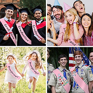 Pink Sash 12 Pcs Light Pink Blank Sash Bulk Breast Cancer Sash Blank Satin Sash Pink Sashes Prom Queen Sash Girl Scout Sash Homecoming Queen Sash Pageant Sash Diy Sash Party Favors Bride To Be Sash