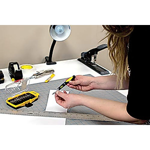 Performance Tool W9170 Precision Hobby Knife Set - 14 Blades for Various Projects with Comfortable Contoured Handle and Storage Case