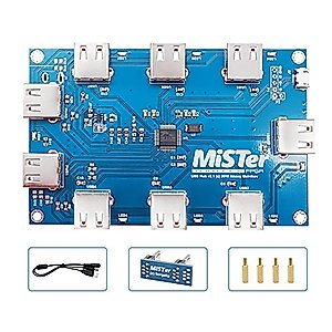 Kiminors Manual Welding Mister Usb Hub V2.1 Board For Mister Fpga 9 Usb Ports Io Board,mister usb hub v2.1 board set,