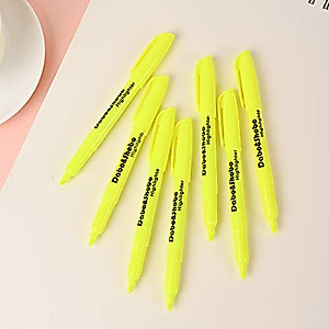 Dabo&Shobo Yellow highlighter, 60 Pack -bright color, chisel tip, for Adults Kids Highlighting in the Home School Office …
