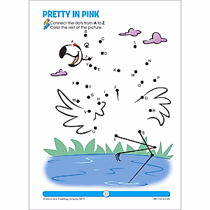 School Zone - ABC Dot-to-Dots Workbook - 32 Pages, Ages 3 to 5, Preschool, Kindergarten, Connect the Dots, Alphabet, Letter Puzzles, and More (School Zone Get Ready!™ Activity Book Series)
