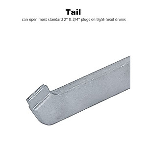 Mellbree Bung Wrench, Aluminum Gallon Drum Wrench Barrel Wrench Drum Opener Tool for Opening 10 15 20 30 50 55 Gallon Drum, Fits 2 inch and 3/4 inch Bung Caps