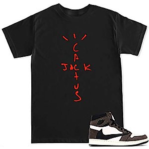 Men's Cactus J T Shirt - Large Black