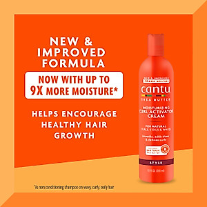 Cantu Moisturizing Curl Activator Cream with Shea Butter for Natural Hair, 12 fl oz
