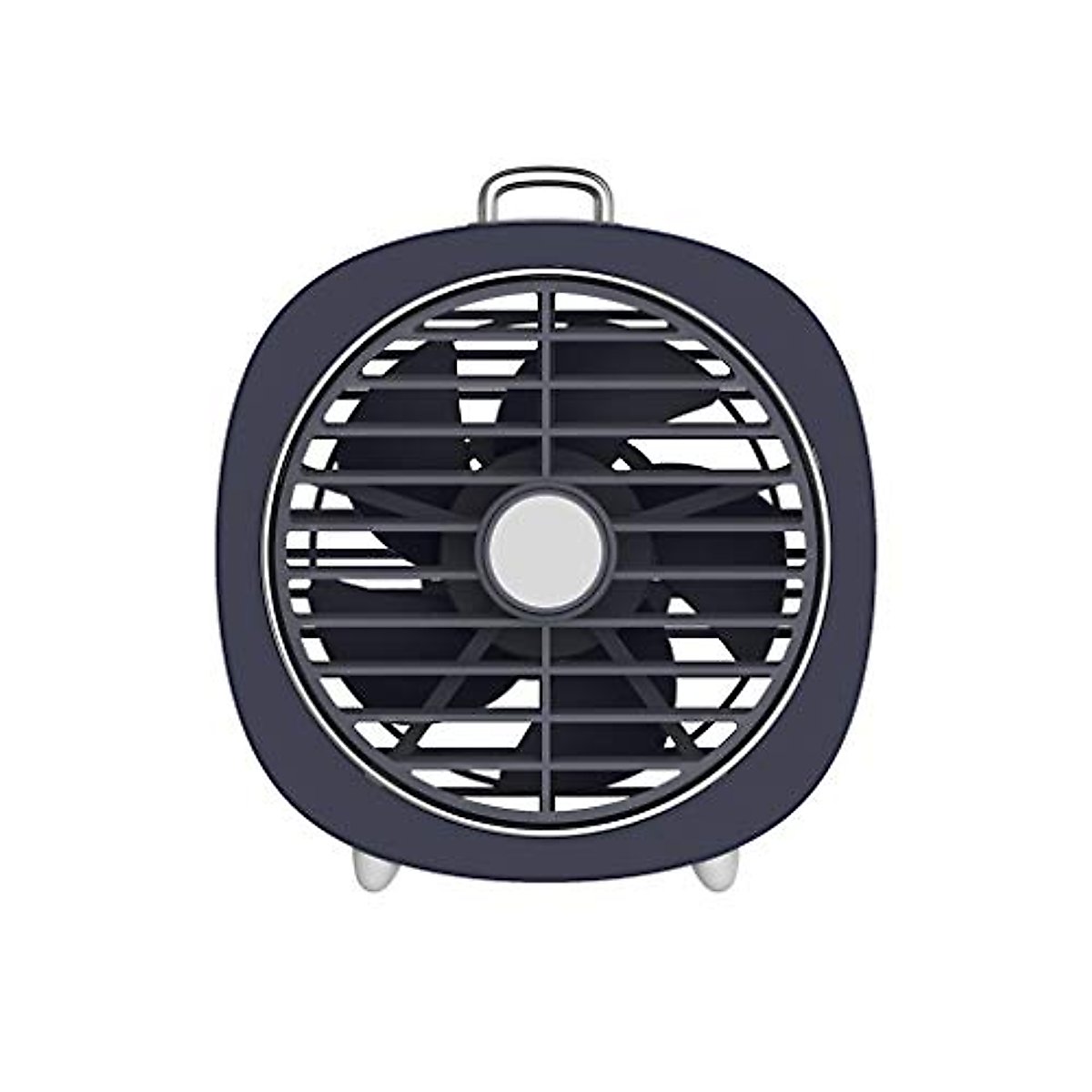 Toxz Portable Mini Fan Desktop Rotating Fan with Night Light,USB Rechargeable,Silent 3-Speed Wind,Simple Durable Small Fan,125x57x135mm