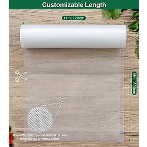 UTILIMATES Vacuum Sealer Bags for Food, BPA-free Puncture Prevention Heavy Duty Vacuum Sealer Bags Rolls 11 Inch 16 Feet 3-pack, Ideal for Custom Fit Food Saver, Seal a Meal, or Sous Vide