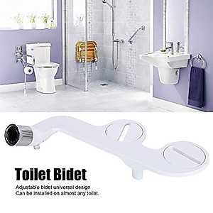 G1/2in Thread Toilet Bidet Seat Attachment Cold Water Spray Double Nozzle Non Electric Sprayer for Personal health