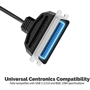 SABRENT USB to Parallel IEEE 1284 Printer Cable Adapter (CB-CN36)