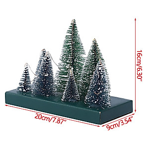 Mini Christmas Trees, Artificial Christmas Tree Desktop Decoration with LED Colour Lights, Xmas Christmas Tree Festival Gift Ornament #P