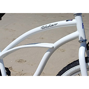 Firmstrong Urban Lady Single Speed Beach Cruiser Bicycle, 24-Inch, White