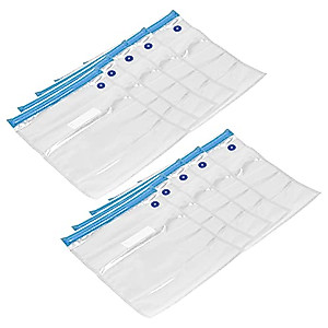 Oumefar 3D Printer Filament Vacuum Sealed Pack, 10Pcs 3D Printer Filament Storage Bags Flexibility Dry Keeping PE PP with Hand Pump for Food for Pet Supplies Mechanicalcomponents