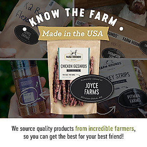 Farm Hounds - Chicken Gizzards - Premium Natural Chicken Jerky For Dogs - From 100% Humanely Raised Chicken - Break-To-Size - Great For Training & Treats - No Added Fillers - Made in USA - 4oz -1 Pack