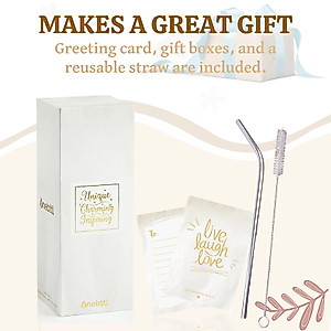 Onebttl Dolphin Gifts for Women, 20oz Stainless Steel Tumbler with Lid and Straw - Glitter Sunset Dolphin