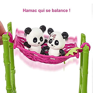 Barbie Careers Doll & Playset, Baby Panda Care and Rescue with Vet Doll, 2 Color-Change Pandas & 20+ Accessories
