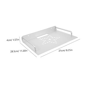 WHAMVOX Box Metal Router Stand Wifi Router Container Wifi Router Mount Holder Mount for Tv Shelf Tv Mounting Bracket Wall Mount Tv Bracket Router Shelf Wall Mount Router Wall Mount White