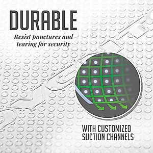 OVENTE Pre-Cut 100 pcs Vacuum Sealer Bags 8” x 12” Works with all Vacuum Sealer Machine, Heavy Duty, BPA-Free for Airtight Food Storage, Meal Prep, Sous Vide, Microwave and Freezer Safe ACPSVPQ100