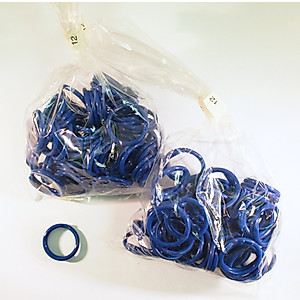 Pack of 100, Size 12, 3/4" inch Spiral Leg Bands (Available in Red, Blue and Green) (Green)