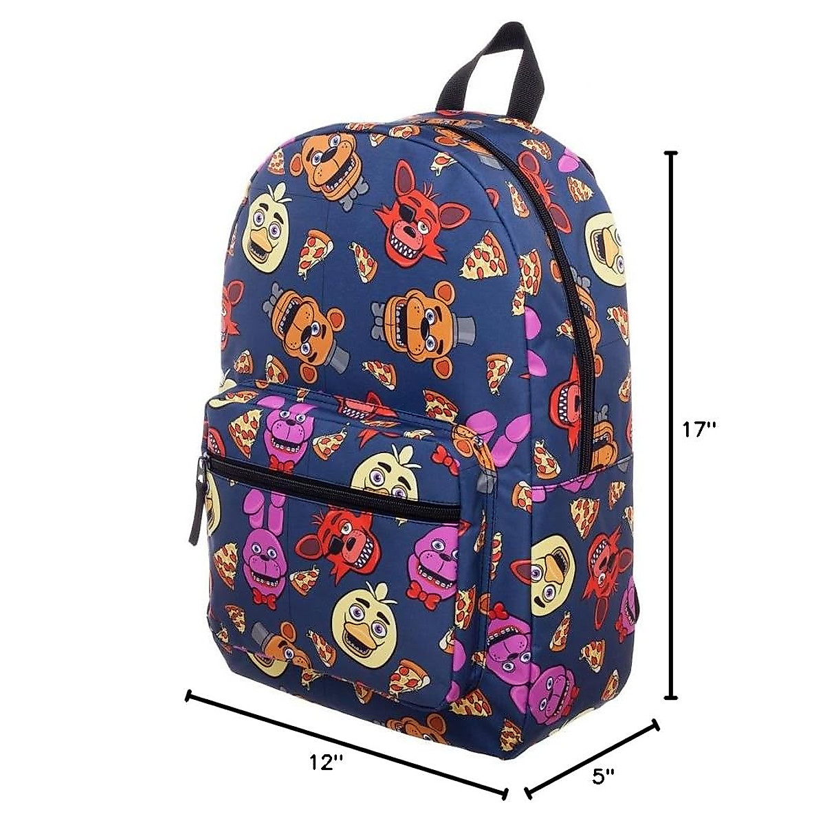 Five Nights At Freddy's Characters School Backpack, FNAF Chica Foxy Bonnie