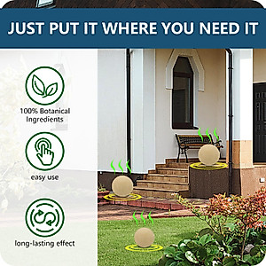 Snake Repellent for Yard,Snake Away Repellent for Outdoors,Snake Repellent,Snake Away,Keep Snakes Away with Natural Repellent -(10balls)
