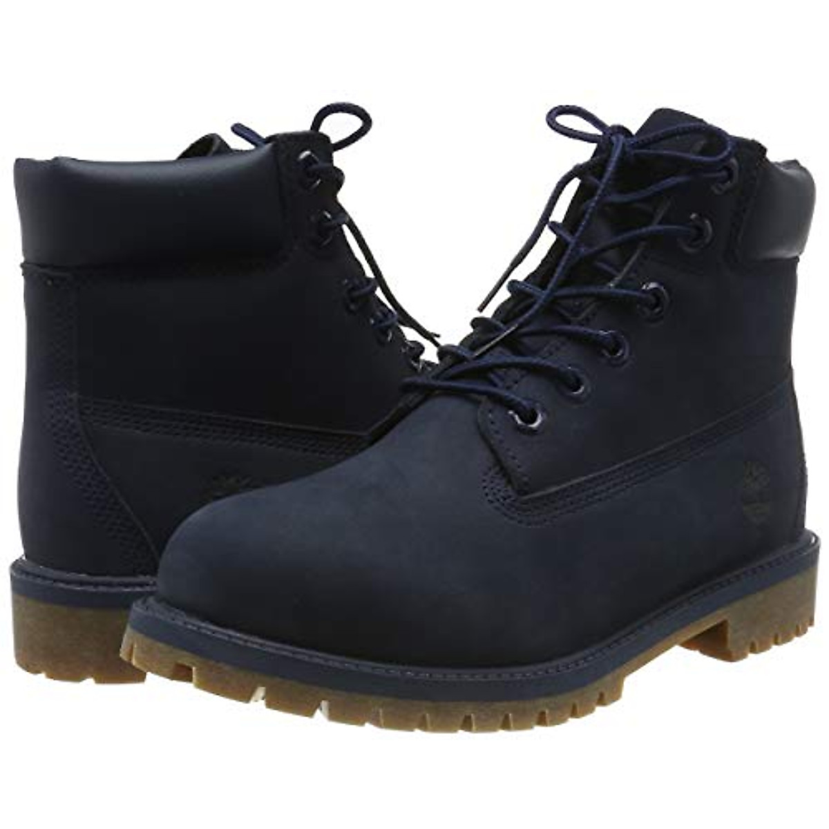 Timberland Womens Premium Combat & Lace-Up Boots Blue 6 Medium (B,M)