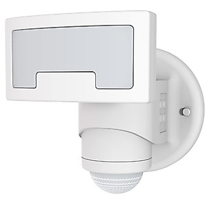 Versonel Outdoor Motion Sensor Tracking LED Floodlight Security Light (White) Nightwatcher VSL90, Rotating Movement for Intruder Deterrent