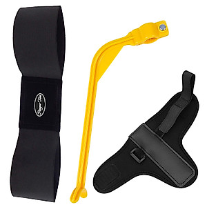 Amy Sport Golf Swing Training Aid Arm Band Yellow Trainer Wrist Support Value 3 Pack Professional Posture Motion Correction Aids Kit for Men Women Beginner Practice(3 Pack Golf Swing Trainer Set)