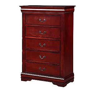 ACME Furniture Louis Philippe Chest, Cherry, One Size