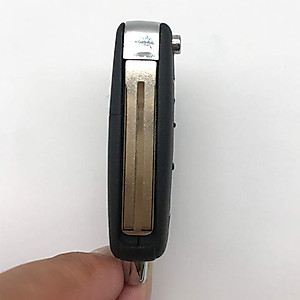 2PCS Replacement Keyless Entry Flip Folding Key Fob Case Shell fit for 2013 2014 2015 2016 Hyundai Santa fe Sonata Tucson Key Fob Cover