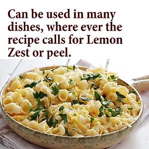 The Spice Way Lemon Peel - Granules (4 oz) zest and rind without any preservatives. Great for cooking, baking and tea.