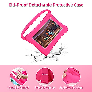 Kids Tablet for Toddlers Learning Tablet for Kids 7 inch 32GB Childrens Tablet with WiFi Dual Camera Shockproof Case Android Tablet with Parent Control Google Play Store YouTube Educational Games