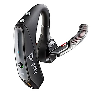 Plantronics Voyager 5220 Poly Bluetooth Headset Noise-Canceling Earpiece Mic & Amazon Alexa (Retail Packing)