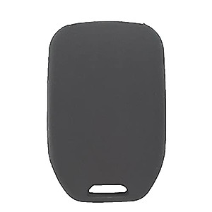 WEIBISS 2 Pack Soft 5 Buttons Soft Silicone Smart Key Fob Cover Case Protector for 2019 2020 2021 Chevrolet Chevy Silverado GMC Sierra 1500 2500HD 3500HD HYQ1EA 13529632 13591396, Black