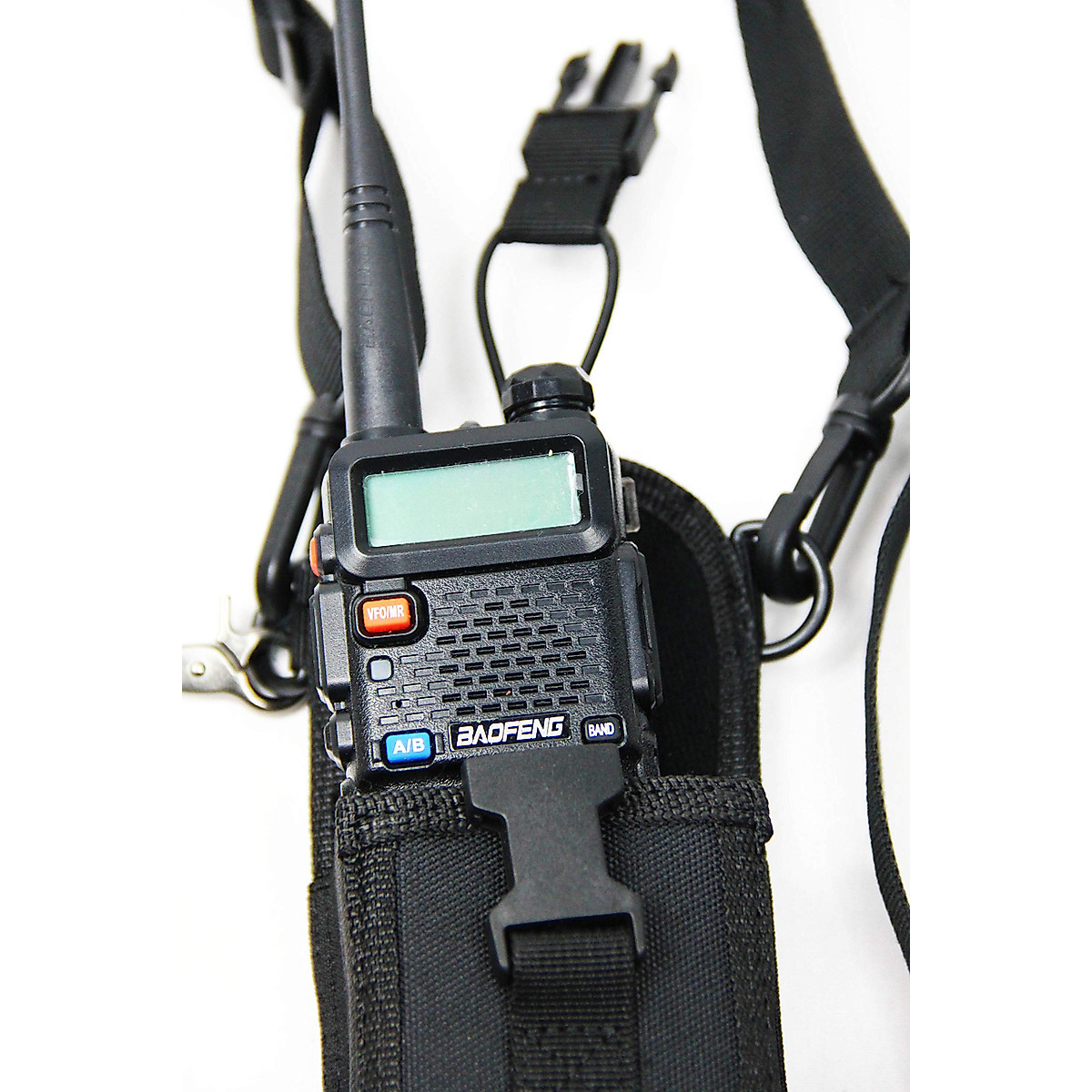 X-FIRE® ‘Radio Strap’ Washable Firefighter EMS Portable Radio Shoulder/Duty Belt Holder w/Anti-Sway Strap